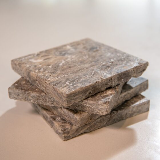 Natural Stone Coasters Australia - Travertine Tile Coasters